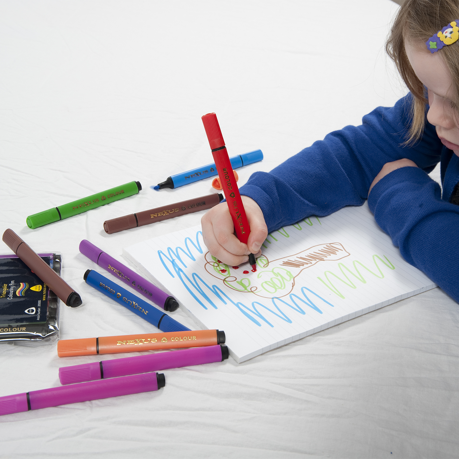 Triangular Colouring Pens Pack of 10