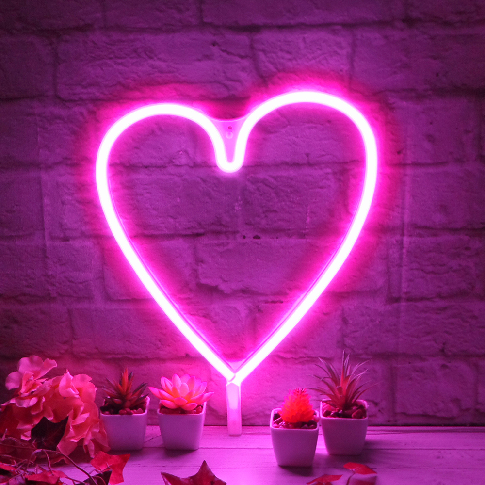 Heart Neon Wall Light