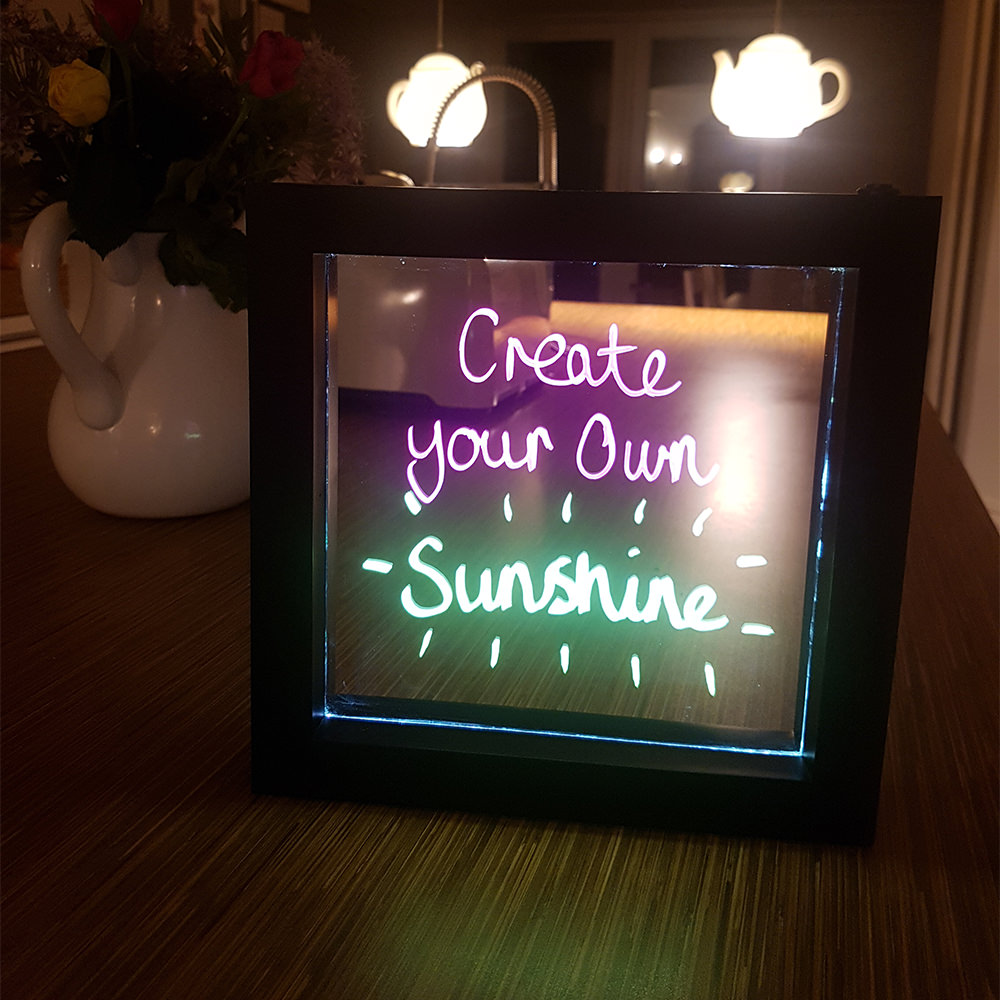 Neon Effect Message Frame