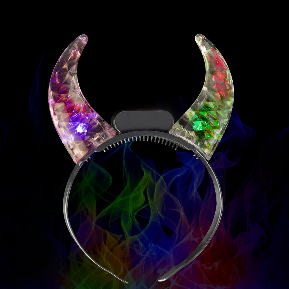 Multi LED Transparent Devil Horns
