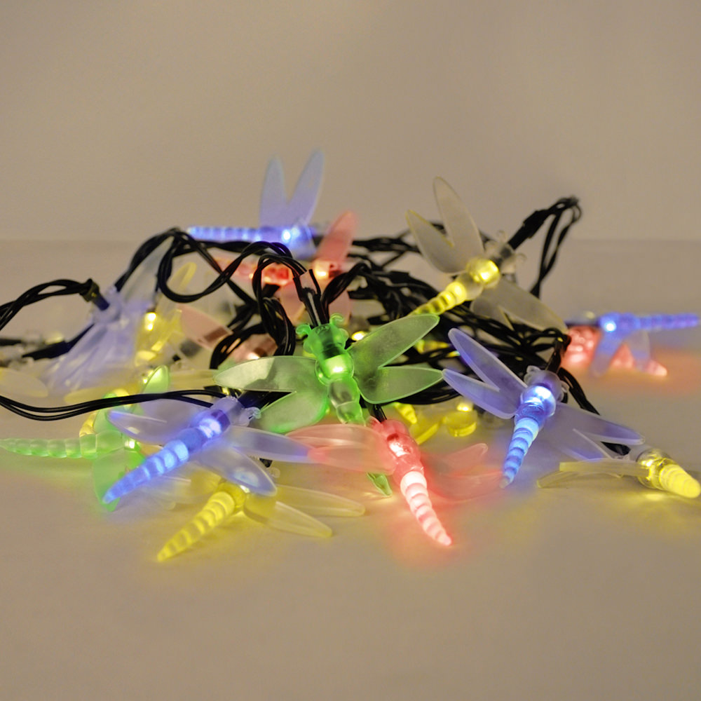 Solar Dragonfly String Lights